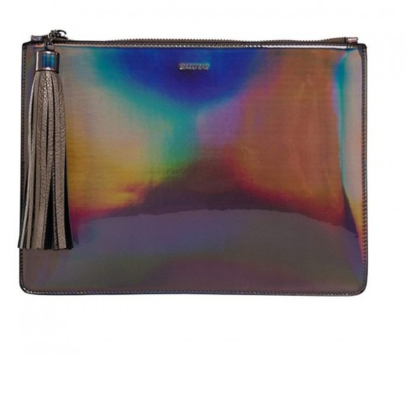 Mark Fran | Bags | Large Markfran Clutch Unicorn Tears Holographic ...